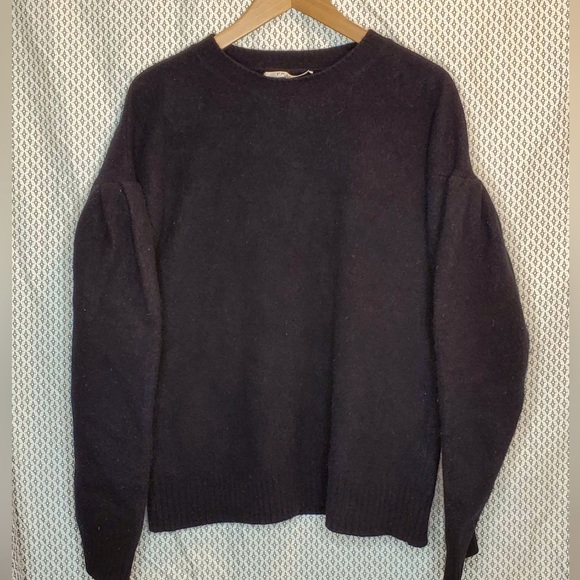 Frame Denim | Sweaters | Frame Merino Lambswool Puff Sleeve Sweater ...